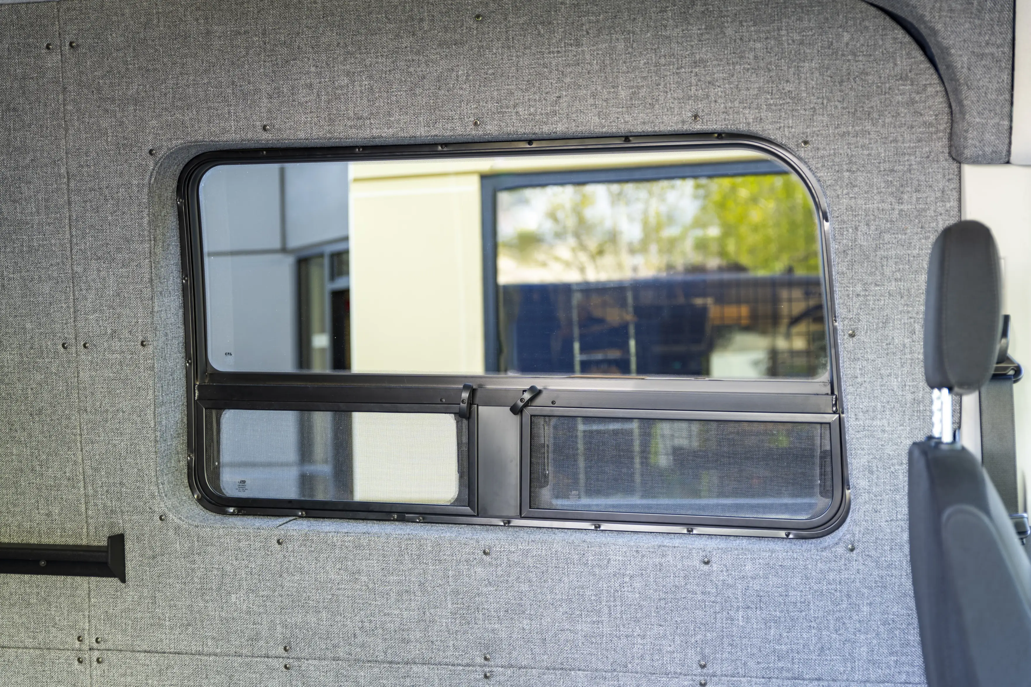 Driver Side Opposite Slider Door Window - Transit | Van Specialties ...